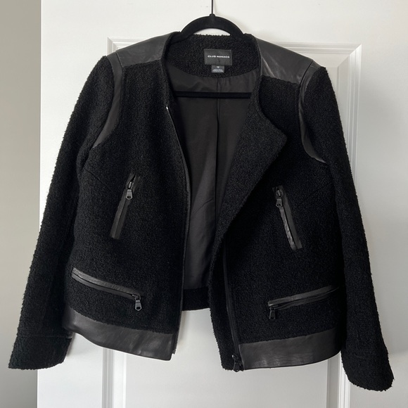 Club Monaco | Jackets & Coats | Club Monaco Wool Leather Jacket | Poshmark